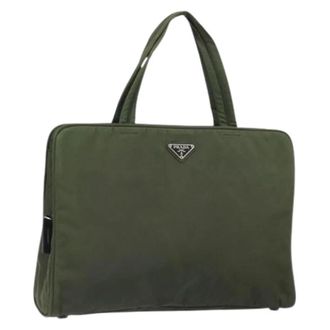 Prada Pre-owned Vintage Nylon Tote Bag - - Pre-owned - Damen - Gr&uuml;n - ONE SIZE