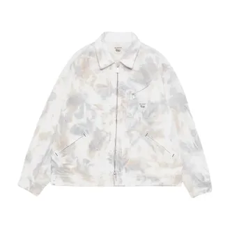 Roy Rogers Homme, Vestes, Gris, Taille: L Veste de travail Tie & Dye avec fermeture éclair