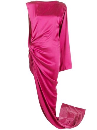 Rick Owens robe longue Edfu &agrave; design drap&eacute; - Violet