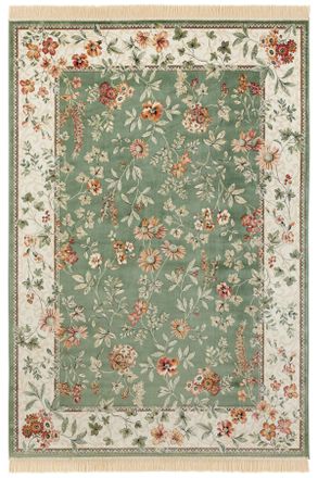 Hanse Home Vintage-Teppich Naveh, Hellgrün, Creme, Textil, orientalisch, rechteckig, 160x230 cm, Oeko-Tex Standard 100, für Fußbodenheizung