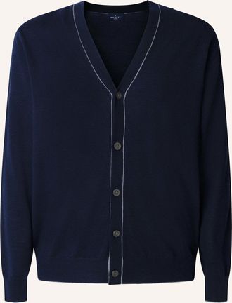 Hackett Strickjacken Cardigan Gmd Merino Silk Card blau