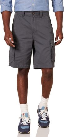 Amazon Essentials Herren 25cm Cargo-Shorts in klassischer Passform (erhältlich in Big & Tall), Dunkelgrau, 32W