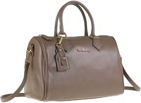 Pierre Cardin Sac en cuir v&eacute;ritable pour femme Fabriqu&eacute; en Italie 30 x 21 x 13 cm 1681, taupe, Taille unique
