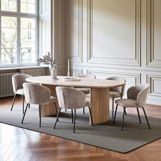 Pier Import Pier Import - Table moderne en bois clair - pieds design, 210 cm matera