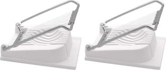 Fackelmann 41901, Eierschneider, Ei-Schneider,11 x 8 x 3 cm, Weiß (Packung mit 2)