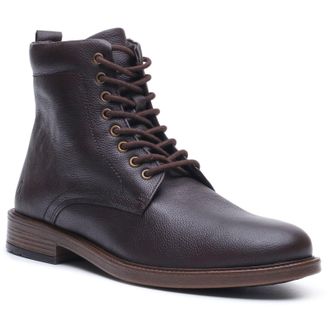 Hush Puppies Irwin Leder Herren BROWN Stiefeletten