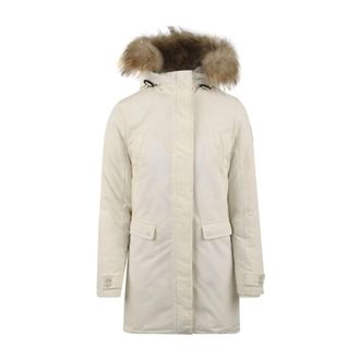Bomboogie Stylischer wei&szlig;er Mantel - - Jackets - Damen - Wei&szlig; - M