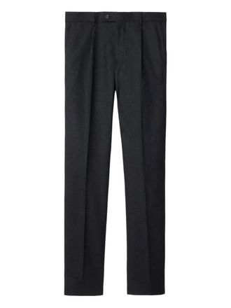 Burberry pantalon en laine à pinces - Gris