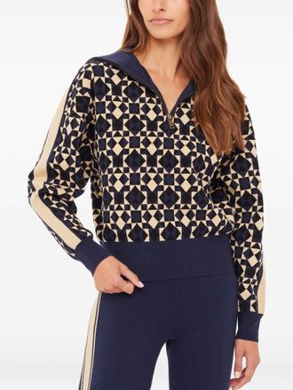 The Upside pull Cosmo Kairo à col zippé - Bleu