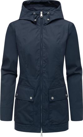 Ragwear Damen leichte Übergangsjacke Kurze Herbstjacke mit Kapuze Monadetta B YOUMODO Navy Gr. XXL