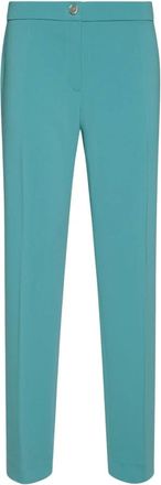 Elena Miro Femme, Pantalons, Vert, Taille: 50 FR Pantalon slim en cady avec coupe tailleur et silhouette ajust&eacute;e