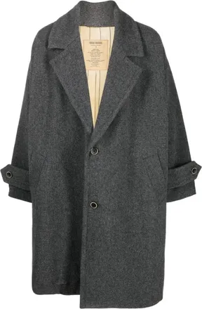 Uma Wang UMA Wang, Homme, Manteaux, Gris, Taille: S Manteau crois&eacute; oversized