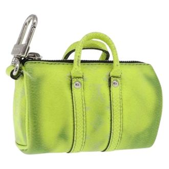 Louis Vuitton Porte-cl&eacute;s en cuir Pre-owned - Femme - Pre-owned - Jaune - Taille: ONE Size