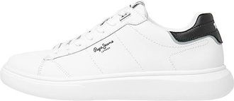 Pepe Jeans London Homme Eaton Basic Basket, White (White), 43 EU