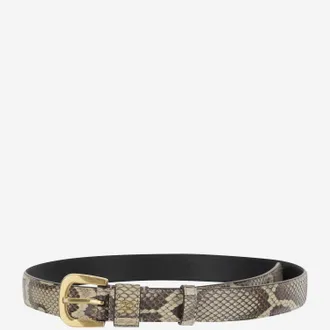 Valentino Garavani Womens Python Leather Belt