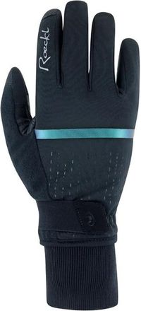 Roeckl Watou Damen Winter Fahrrad Handschuhe lang schwarz/gr&uuml;n 2023: Gr&ouml;&szlig;e: 8