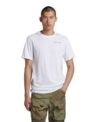 G-Star RAW Herren Lash Back Text T-Shirt