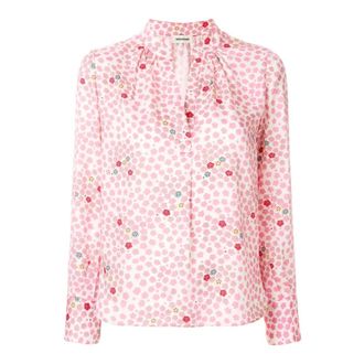 Zadig&Voltaire Chemisier imprim&eacute; - Femme - Blouses et Chemises - Rose - Taille: 40 FR