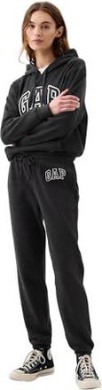 GAP Pantalon de jogging en polaire avec logo pour femme, Anthracite chiné, Taille S