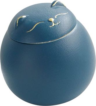 Carriere Jewelry Luftdichtes Keramikglas, Katzenform, Vorratsdosen, Porzellandose für Tee, Gewürze, Kaffee, Nüsse, Aufbewahrung, D, 1 Stück