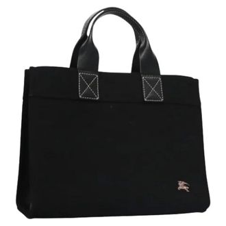Burberry Sac &agrave; main vintage en toile Pre-owned - Femme - Pre-owned - Noir - Taille: ONE Size