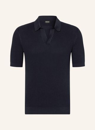 Ermenegildo Zegna Zegna Strick-Poloshirt blau