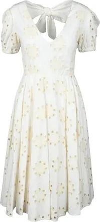 Giulia N Couture Femme, Robes, Blanc, Taille: 36 FR Robe en Sangallo
