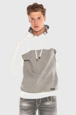 Cipo & Baxx Kapuzenpullover Sweatshirts (1-tlg) im Kontrast-Look
