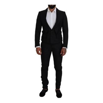 Dolce & Gabbana Schwarzer Martini Zweiteiliger Anzug - - Suits - Herren - Schwarzk - S