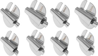 OSALADI 8st&uuml;cke Rollsaumfuss F&uuml;r N&auml;hmaschine Aus Edelstahl Verstellbarer N&auml;hmaschinen-rollsaumfu&szlig; Universeller Saumfu&szlig; Teilen Geeignet F&uuml;r Haushalts Und Indus