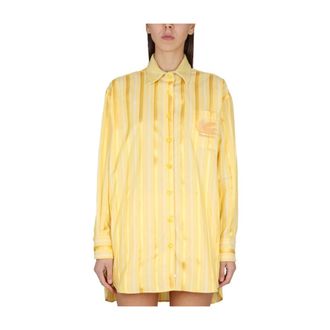 Etro Femme, Blouses et Chemises, Jaune, Taille: 34 FR Classic Collar Button Clo