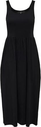 Only Onlmay Life S/L Dress JRS Robe, Noir, XL Femmes