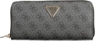 Guess Femme, Accessoires, Gris, Taille: ONE Size Portefeuille femme en poly&eacute;thyl&egrave;ne noir Laurel II