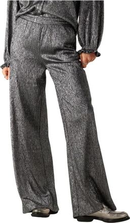 Ydence Silberne Madison Hose Glamour Stil - - Trousers - Damen - Grau - M