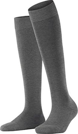 Falke ClimaWool W Kh thermorégulées unies 1 paire, Chaussettes longues Femme, Gris Light Grey Melange 3216, 39-40