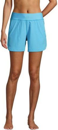 Lands End Badeshorts CURVY FIT 12 cm, Damen, Größe:46 regular, Blau, Polyester-Mischung/Nylon-Mischung, by Lands End