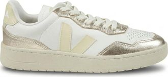 Veja Femme, Chaussures, Blanc, Taille: 37 EU V-90 Leather Baskets