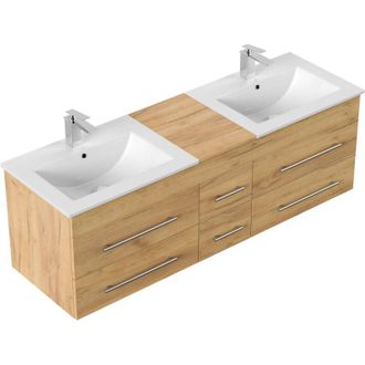 Magnolia Home Badm&ouml;bel Roma XL SoftClose 150x46cm eiche gold