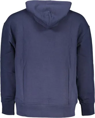 Tommy Hilfiger Logo-Embroidered Cotton Hoodie - Navy