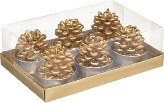 Fééric Lights & Christmas Feeric lights & christmas - Kerze teelicht tannenzapfen x 6 140 g