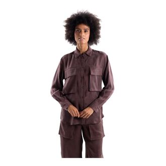 Vicolo Overshirt - - Blouses & Shirts - Damen - Braun - L
