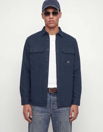 Jack & Jones Bluivy Hemd mit lockerer Passform, Kentkragen und langen &Auml;rmeln in Insignienblau