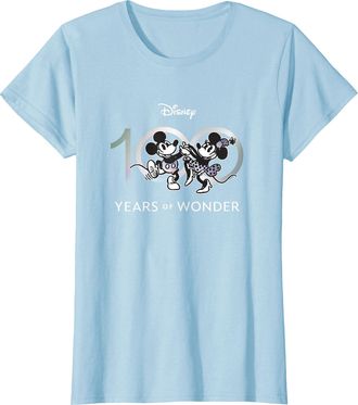 Disney 100 Years of Wonder Mickey & Minnie Dancing Retro T-Shirt
