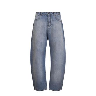 Alaia Femme, Jeans, Bleu, Taille: 36 FR Jeans Ronds Taille Basse