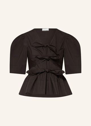 Ganni Bluse schwarz