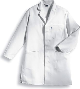 Uvex 414 Herren-Arbeitsmantel - Weiße Männer-Labormantel - Vielfältige Taschen und Modischer Schnittform 64/66
