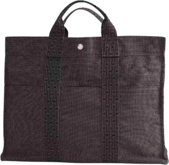 Herm&egrave;s Pre-owned Cabas Canvas Tote Bag - - Pre-owned - Damen - Braun - ONE SIZE
