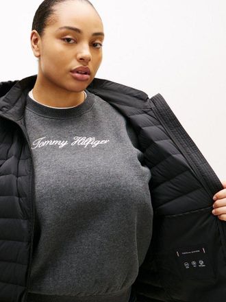 Tommy Hilfiger Steppjacke CRV STRETCH NYLON LW DOWN JACKET in gro&szlig;en Gr&ouml;&szlig;en