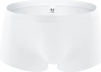 Generic Slip d&eacute;contract&eacute; sans trace, solide, pour homme, slips ultra fins, boxers confortables &agrave; bretelles, sous-v&ecirc;tements pour homme, Blanc., S taille courte