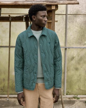Faguo Veste matelass&eacute;e vert clair gris&eacute;